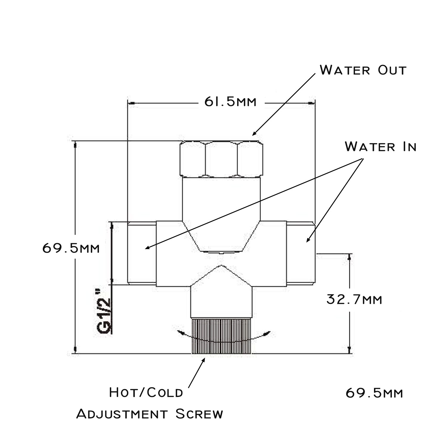 Thermostatic Mixer Valve (TMV) | Buy Online | Ireland - CommercialSinks.ie