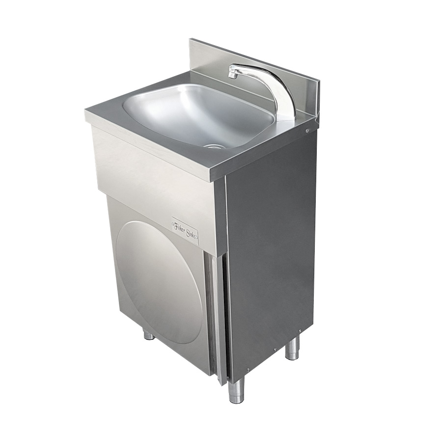 Floor Standing Sensor Operated Stainless Steel Hand Basin | Buy Online ...