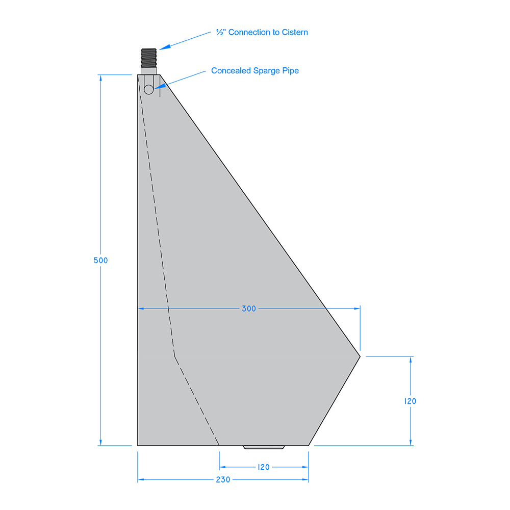 Stainless Steel Wall Trough Urinal 2700mm | Buy Online | Ireland ...